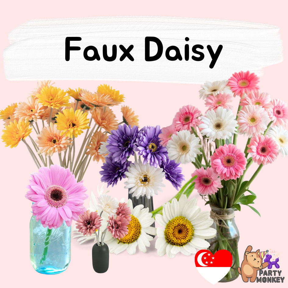 [SG SELLER] Artificial Daisy Flower Indoor Plant Wedding Floral ...