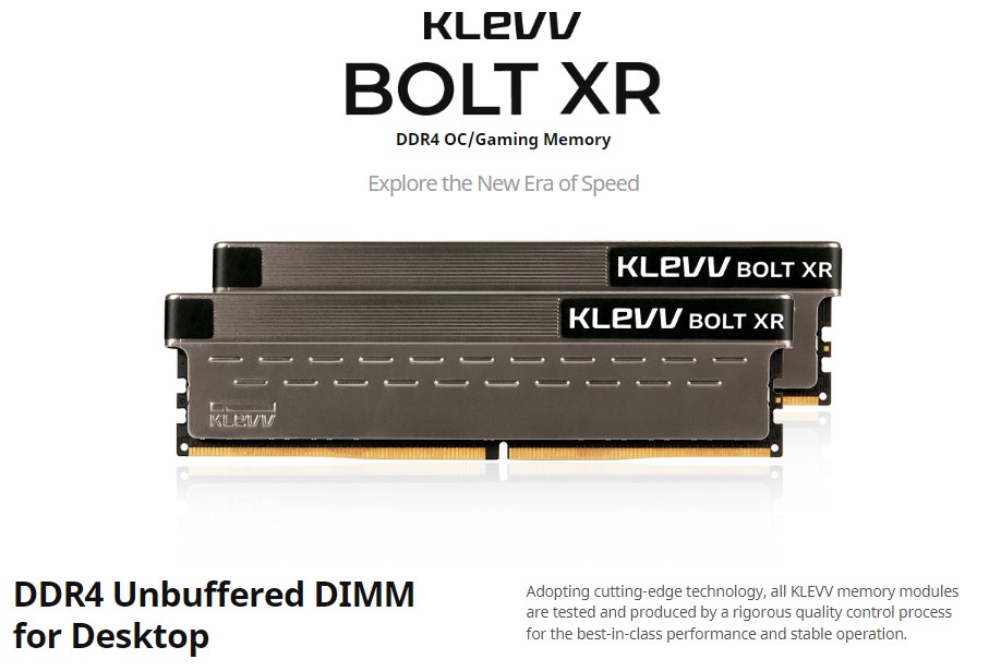KLEVV BOLT X / BOLT XR DDR4 3600MHZ CL18 / 4000MHZ CL19 16GB / 32GB KIT ...