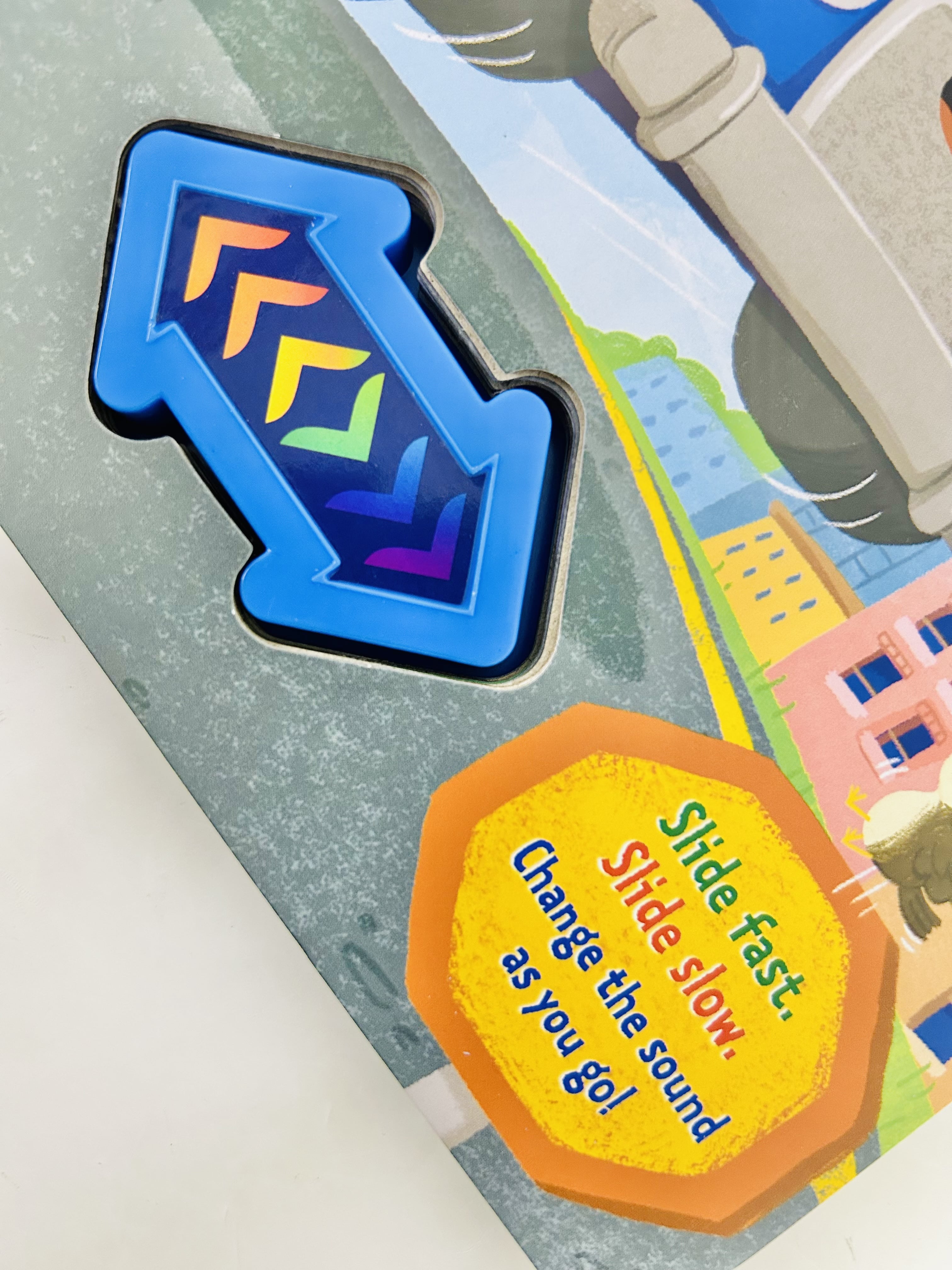 Police Car Story Sound Book Board Book With Slide Button Sounds For ...