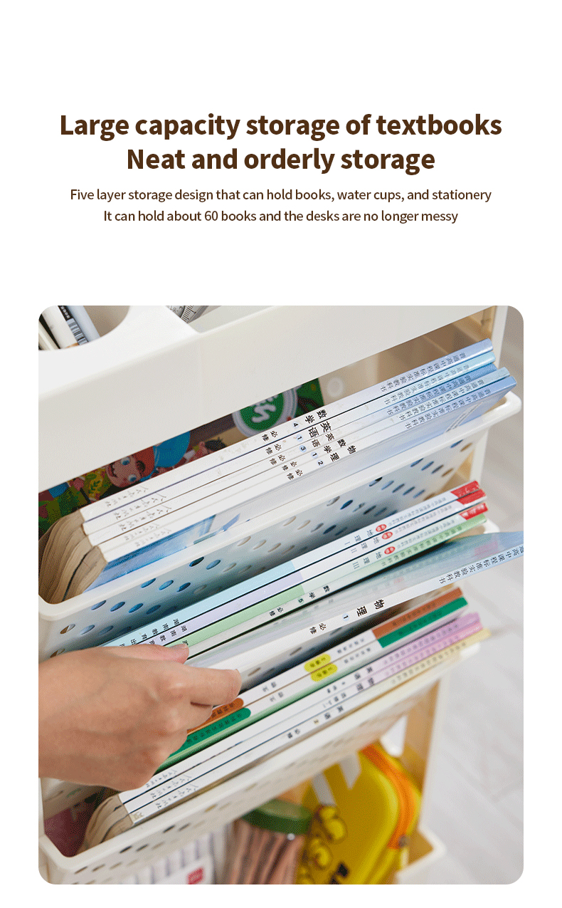 (HOME+) Movable Book Storage Box Desk Storage Rack | Shopee Singapore