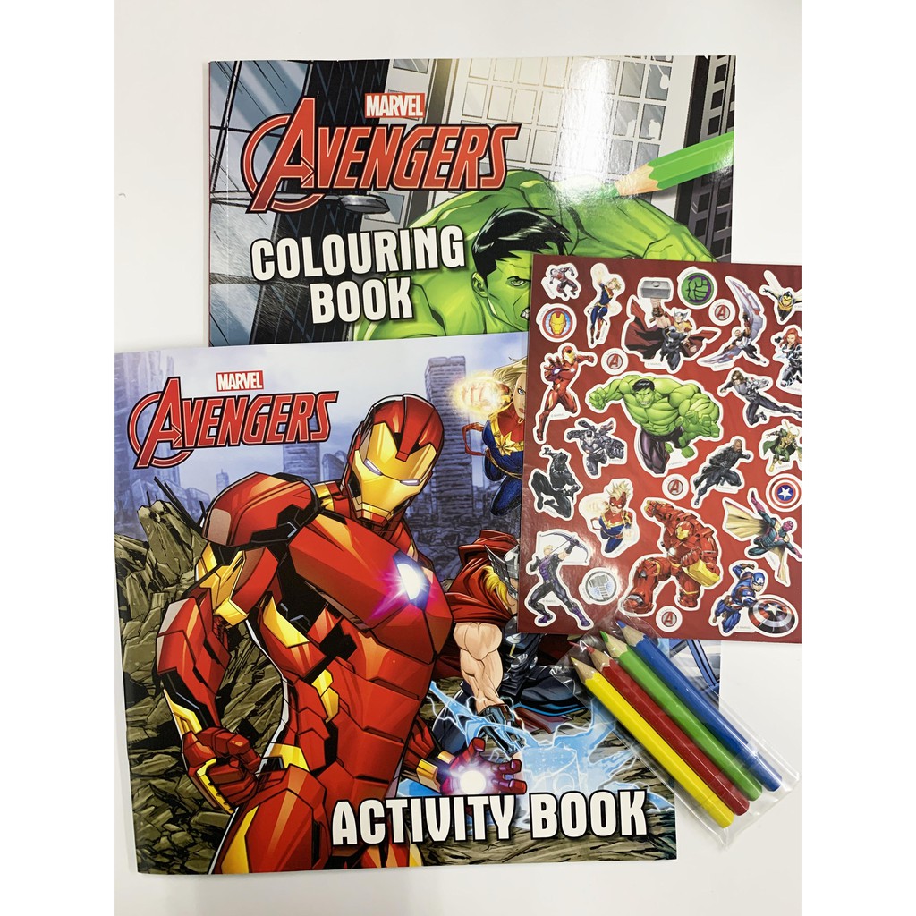Marvel Avengers Activity Pack for Kids With 1 Colouring Book & 1 ...