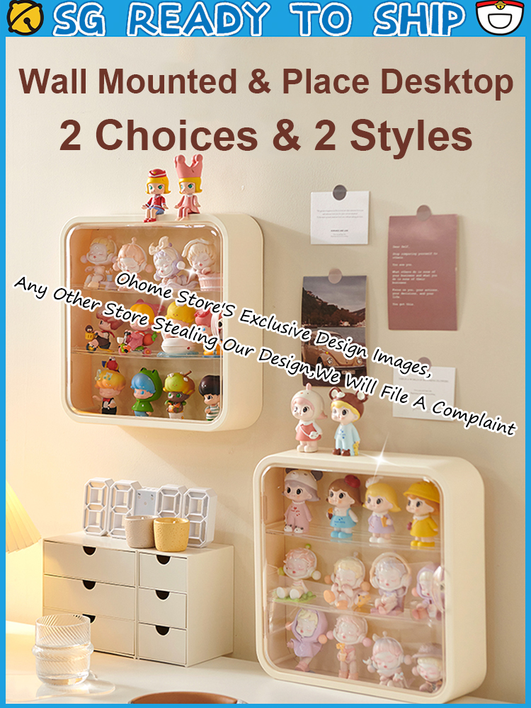 Popmart Display Box Wall Acrylic Figurine Display Case Wall Mounted ...