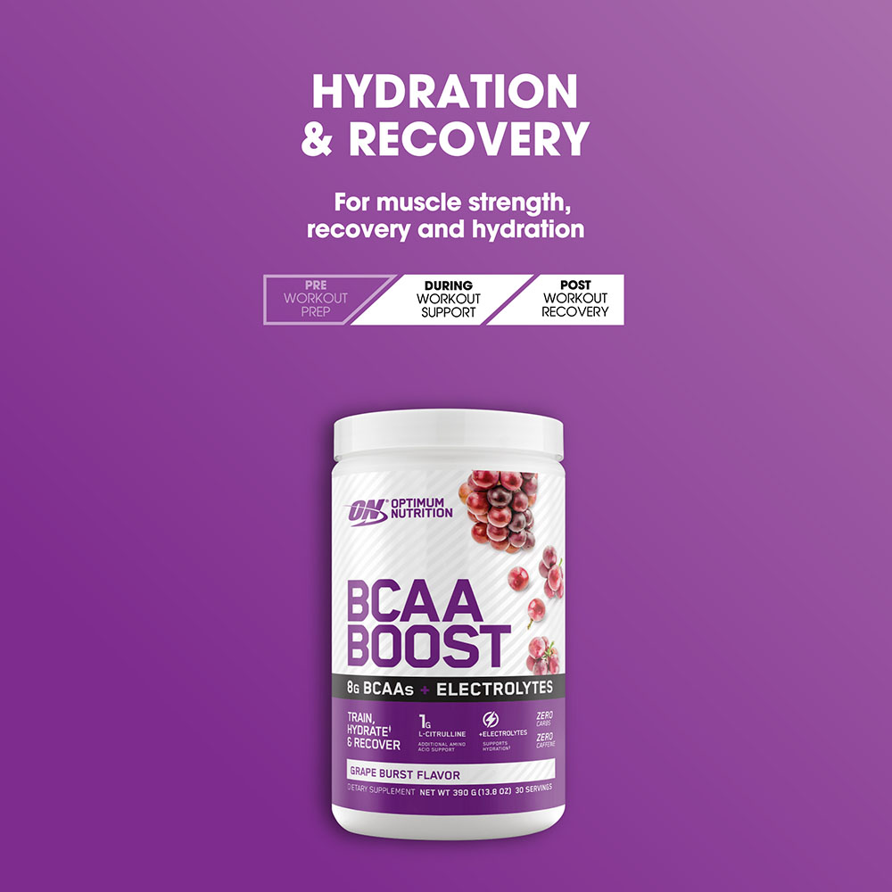 Optimum Nutrition BCAA BOOST + Electrolytes 390G | Shopee Singapore
