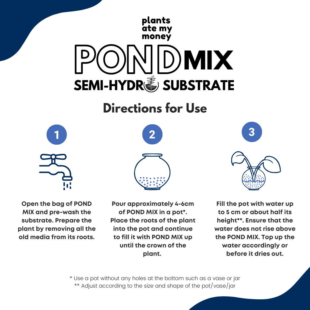 PAMM [SEMI-HYDRO MIX] 2L Pond Mix - Base, Pro or Chunky Pro. Soil ...