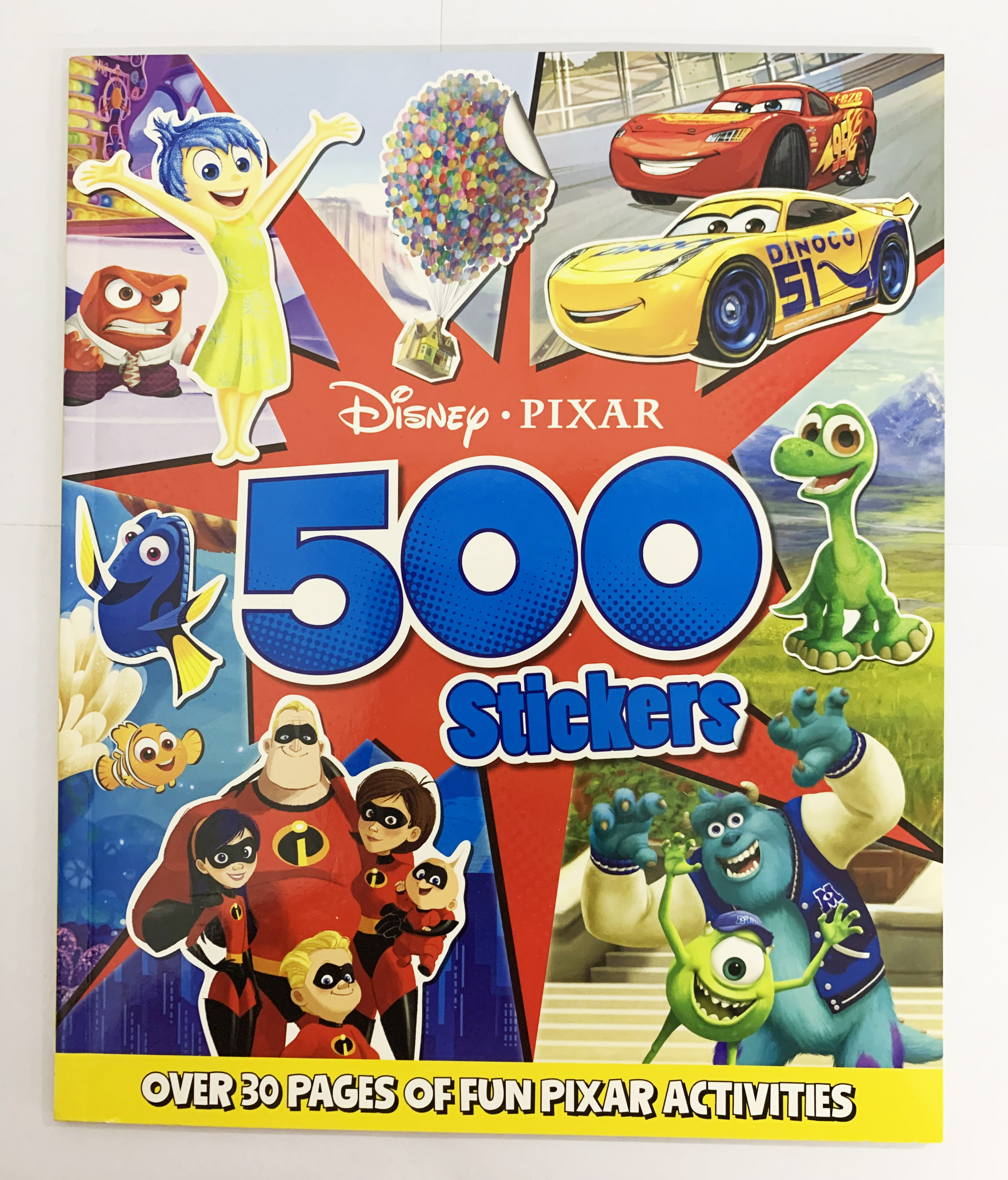 Disney Pixar 500 Stickers Activity Book With Activities & Puzzles For ...