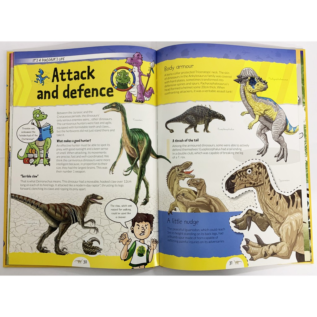 Encyclopedia Of Dinosaurs Beautifully Illustrated Hardcover Book Fun ...