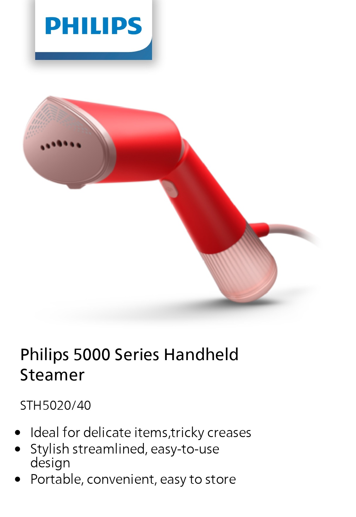 Philips 5000 Series Handheld Steamer STH5020/40 -2 years official ...