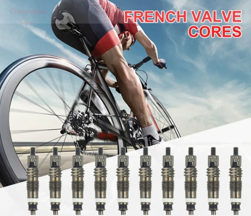 TOF 10Pcs Presta Valve PV French Valve Cores Brass Inner Tube Valve ...