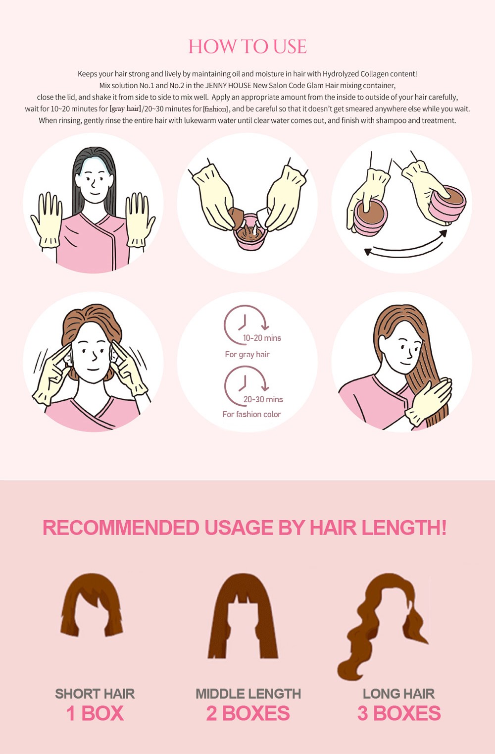 [Jennyhouse] Salon Code Glam Hair Color - 3DB Glam Cacao (70ml&70ml ...