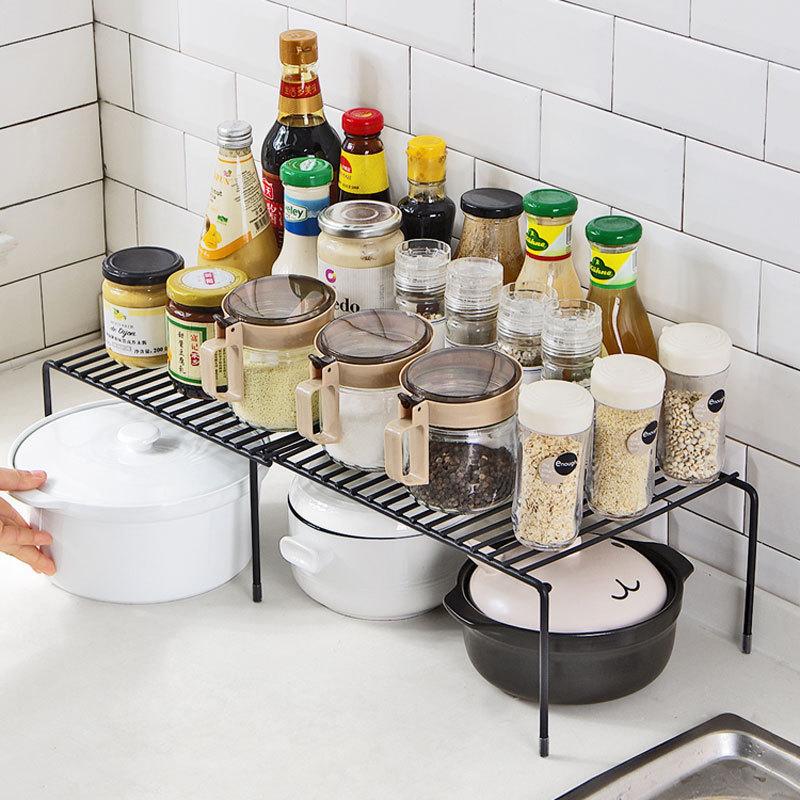 🇸🇬【SG stock】Metal Kitchen rack shelf Stock Stand Kitchen Storage Rack ...