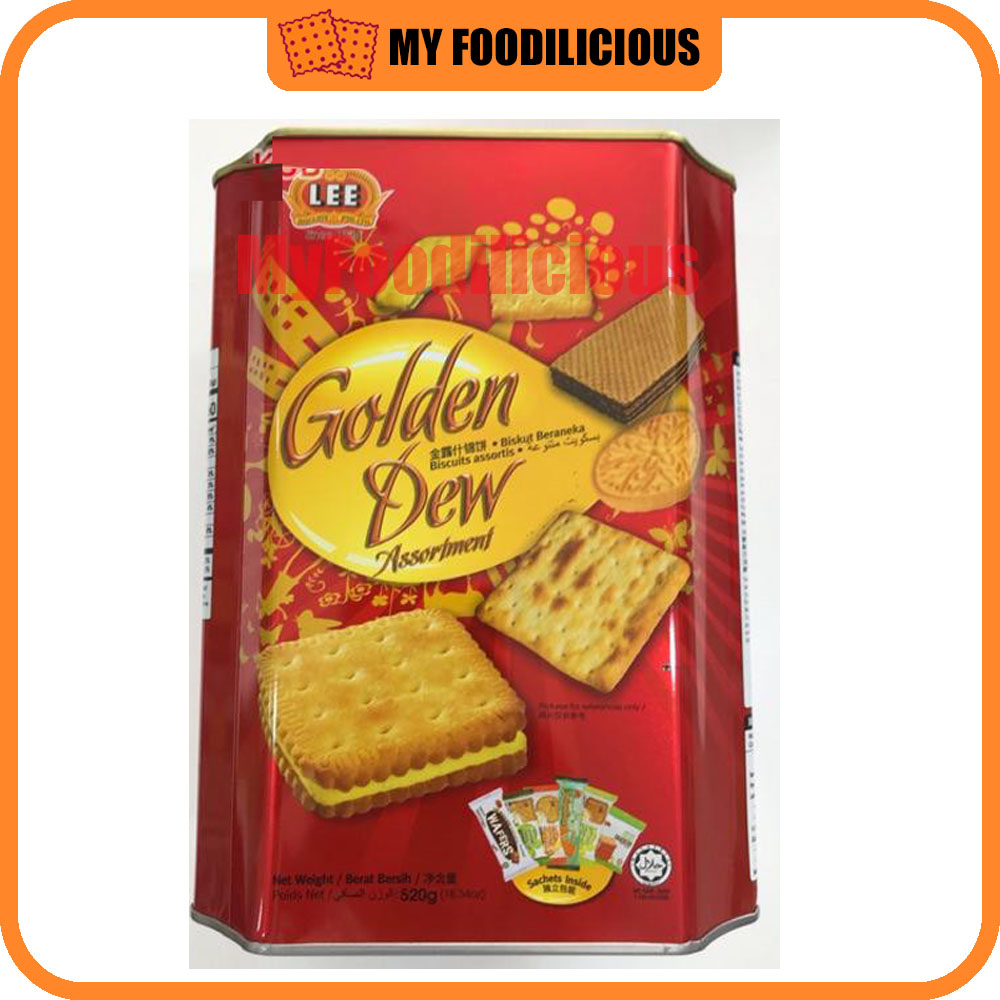 Lee Biscuit Golden Dew Assorted 520g | Shopee Singapore