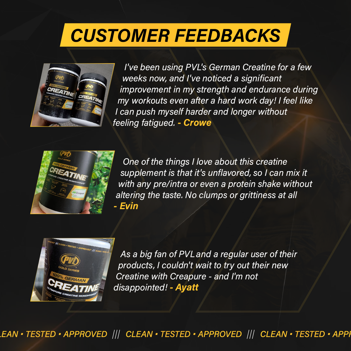 PVL 100% German Creapure Creatine Monohydrate, Build Muscle, Boost ...