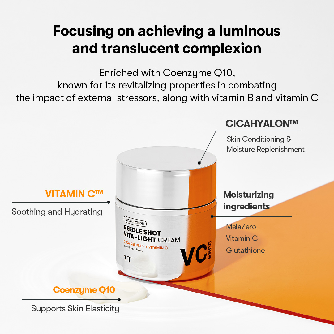 [VT] REEDLE SHOT VITA-LIGHT Cream 50mL 500mg of Vitamin E Brightening ...