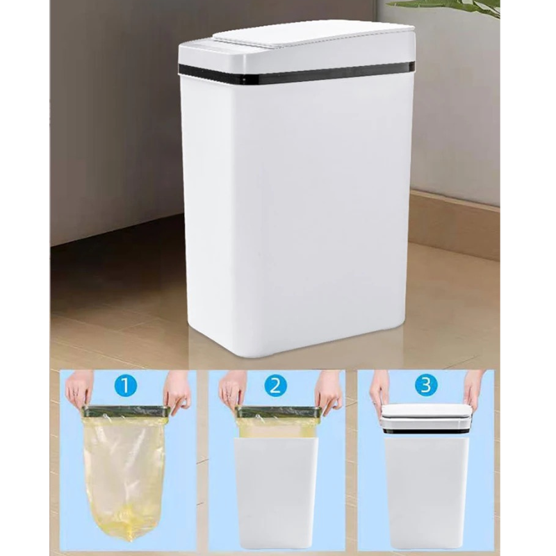 12L Smart Motion Sensor Dustbin Automatic Trash Bin For Bathroom ...