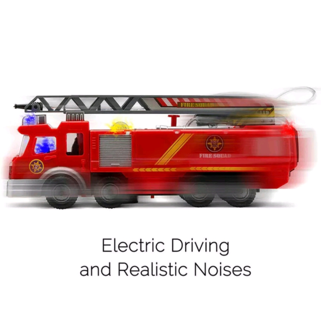 Educational Toys For Kids Fire Engine Truck Toy With Light Sound Fire ...