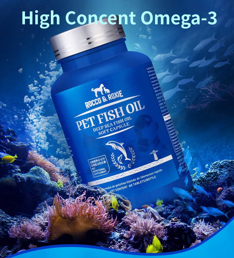 [SG Stock]Pet Fish Oil Cat Dog Supplements Omega-3 Fish Oil Capsules ...
