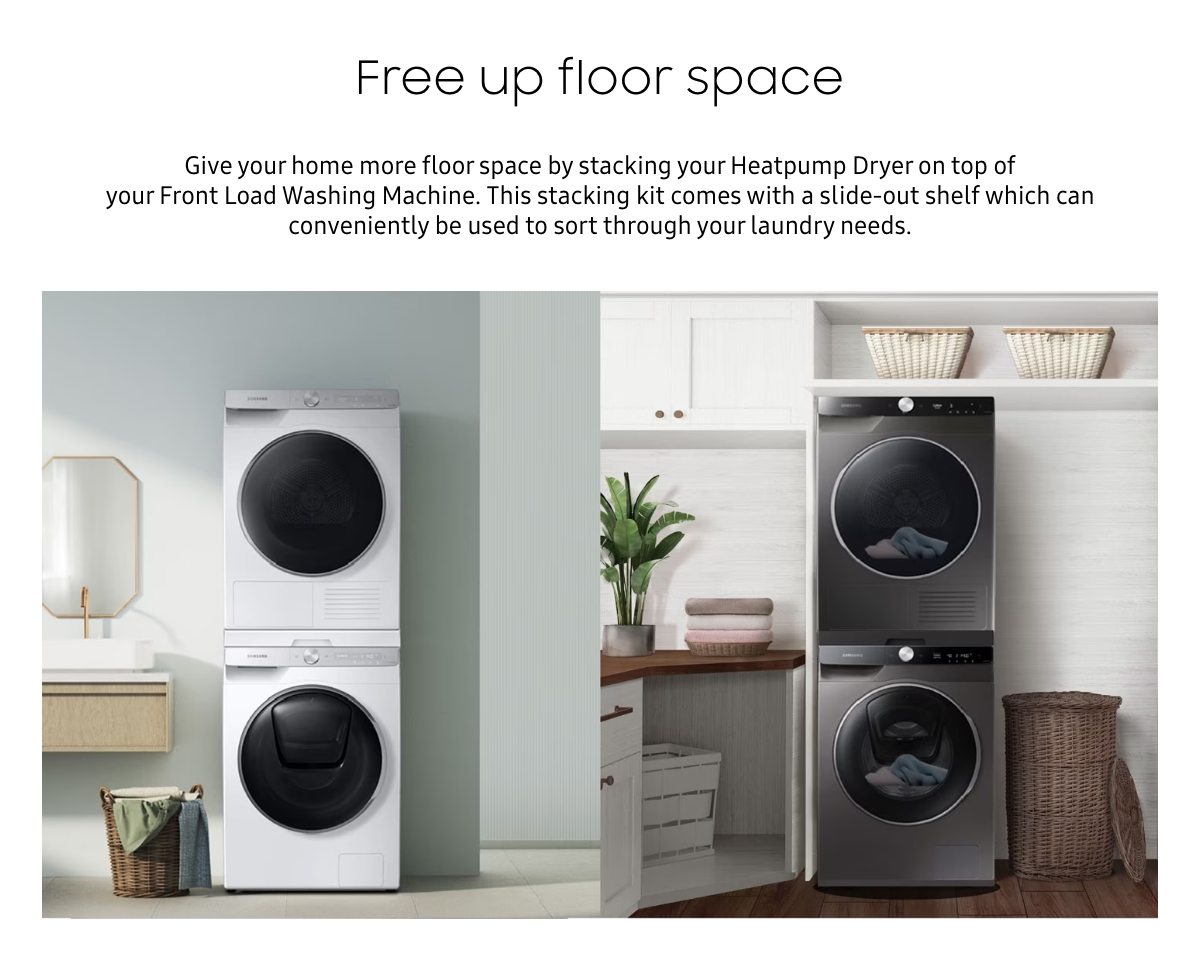 Samsung Stacking Kit with Slide-out Shelf | Shopee Singapore