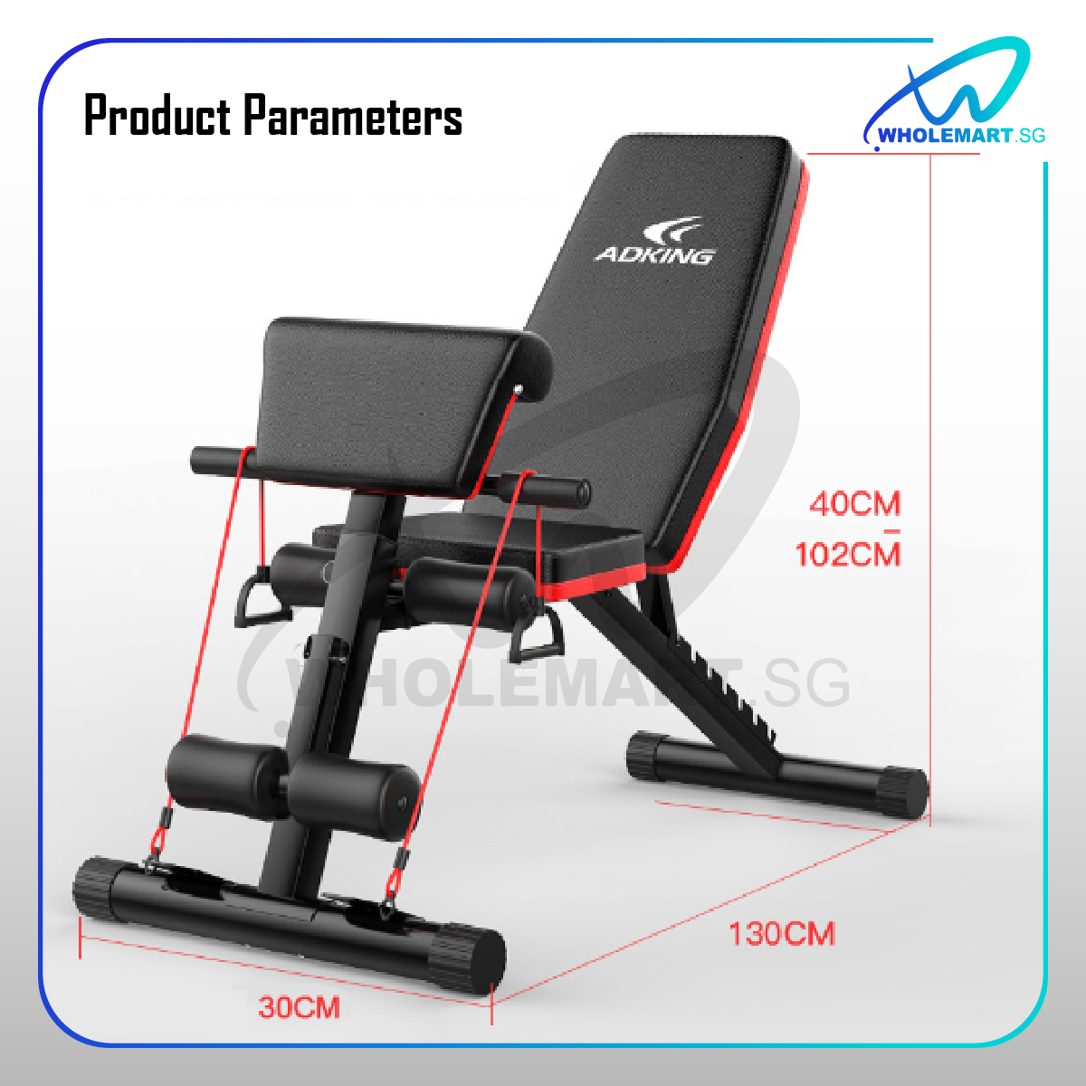 SG Ready Stock Foldable Workout Bench Sit Up Bench Home Gym Bench ...