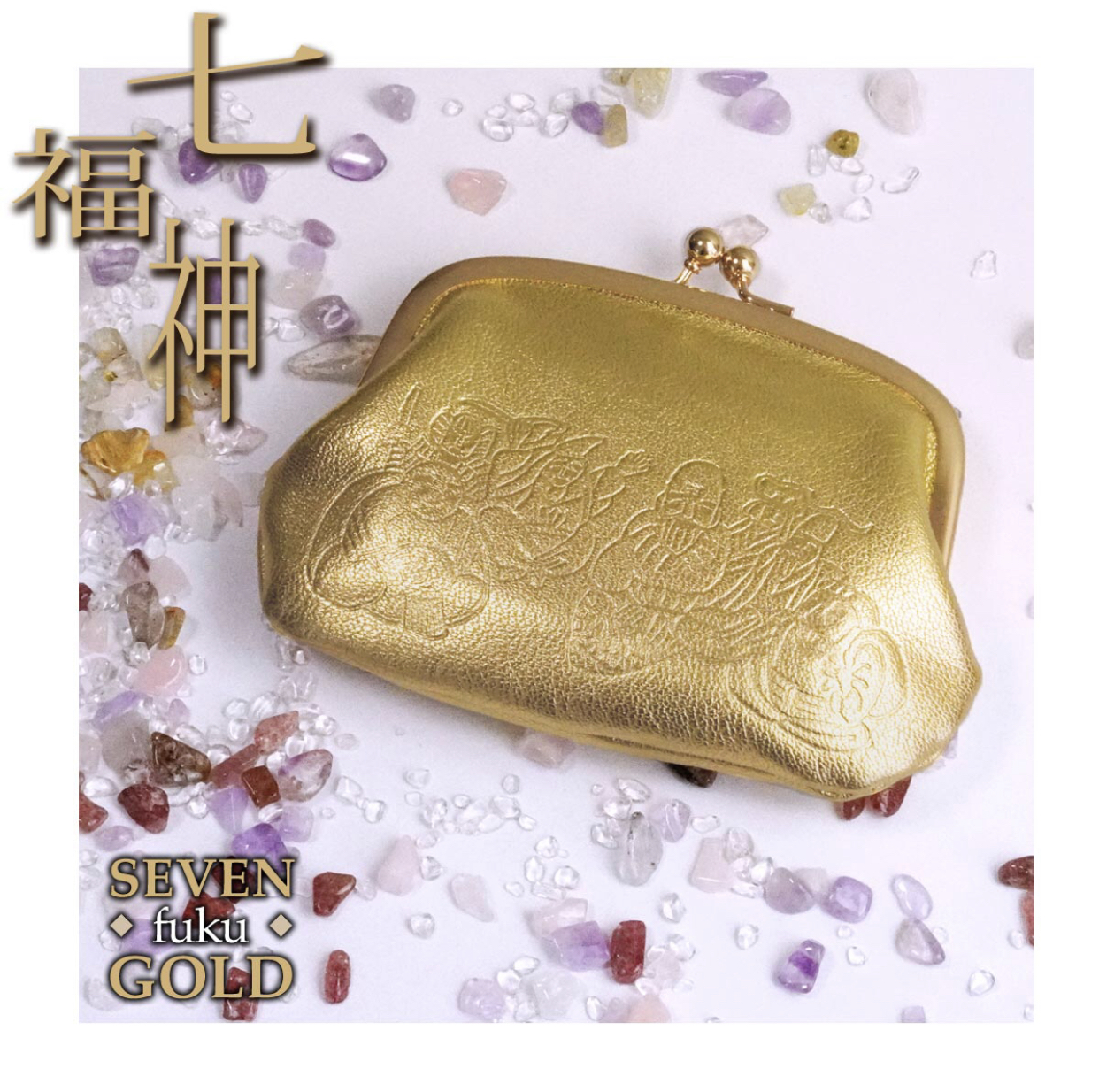 [Special promotion price]New! Luckey gold wallet Kisslock gold clasp ...