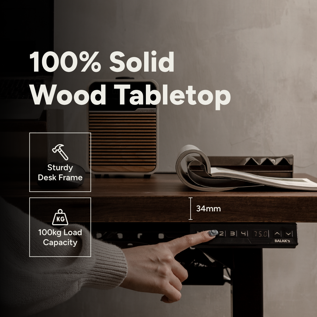 BALAK's Meja Neo |Adjustable Desk | Hand Crank Ergonomic Standing Table ...