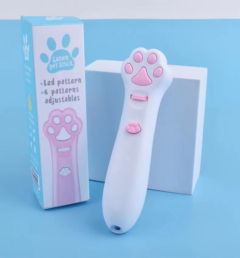 Cat Chasing Laser Toy Laser Pointer Pen LED Light 5 Pattern + Red Dot ...