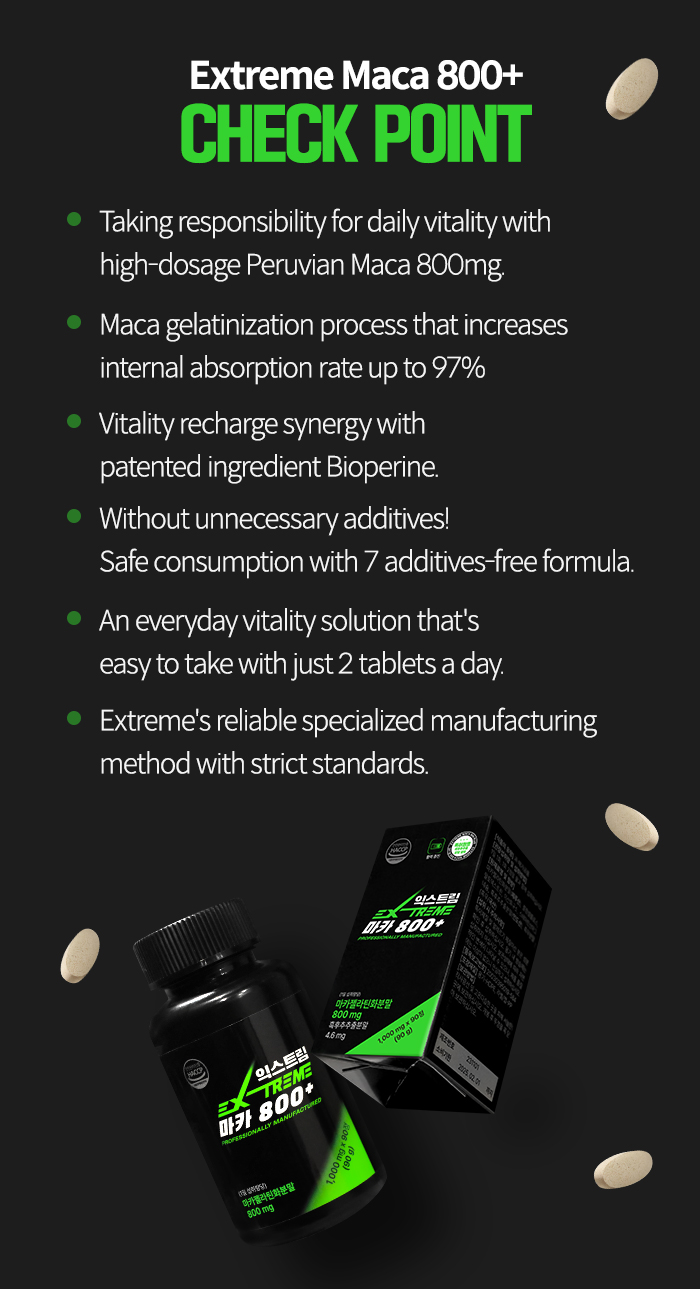 [Extreme] MACA 800+ 800mg x 90 Tablets, 45 Days Supply | Shopee Singapore