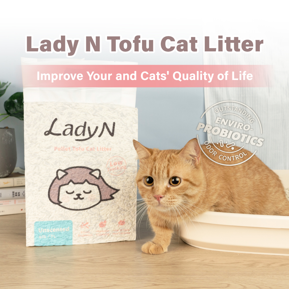 Lady N | Pellet Tofu Cat Litter (7L) 【1 Bag Unscented】Premium Clumping ...