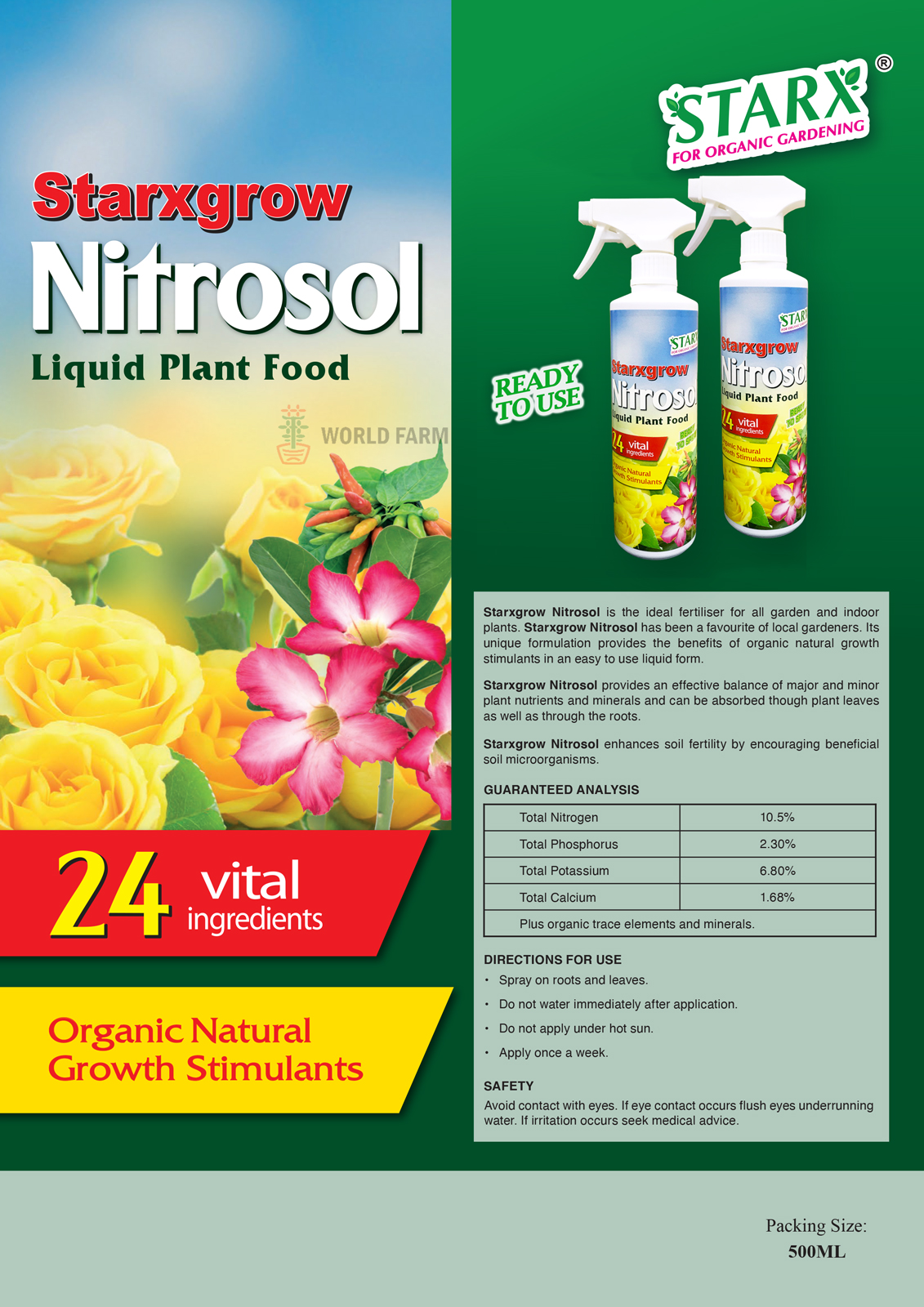 Nitrosol Liquid Plant Food, Fertiliser / Fertilizer (Ready to Spray ...