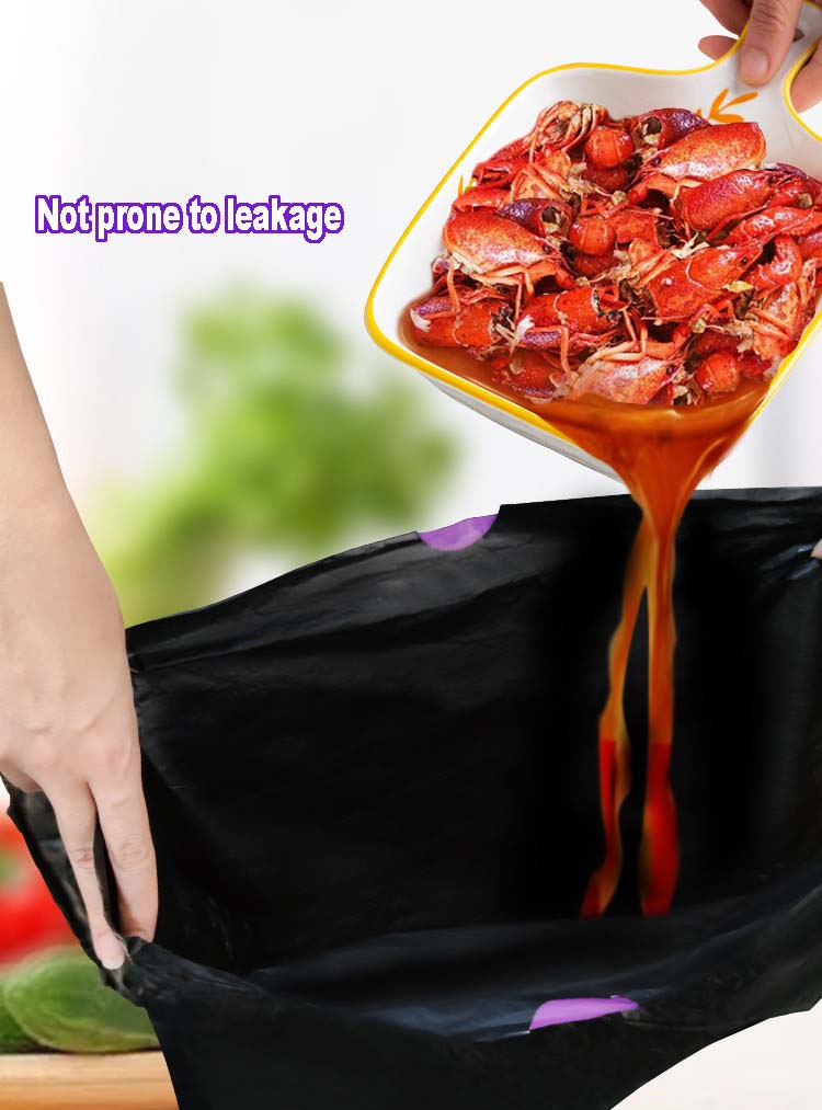 🇸🇬Kizyo Thickened Trash Bag Drawstring Garbage Bag Rubbish Bag Kitchen ...