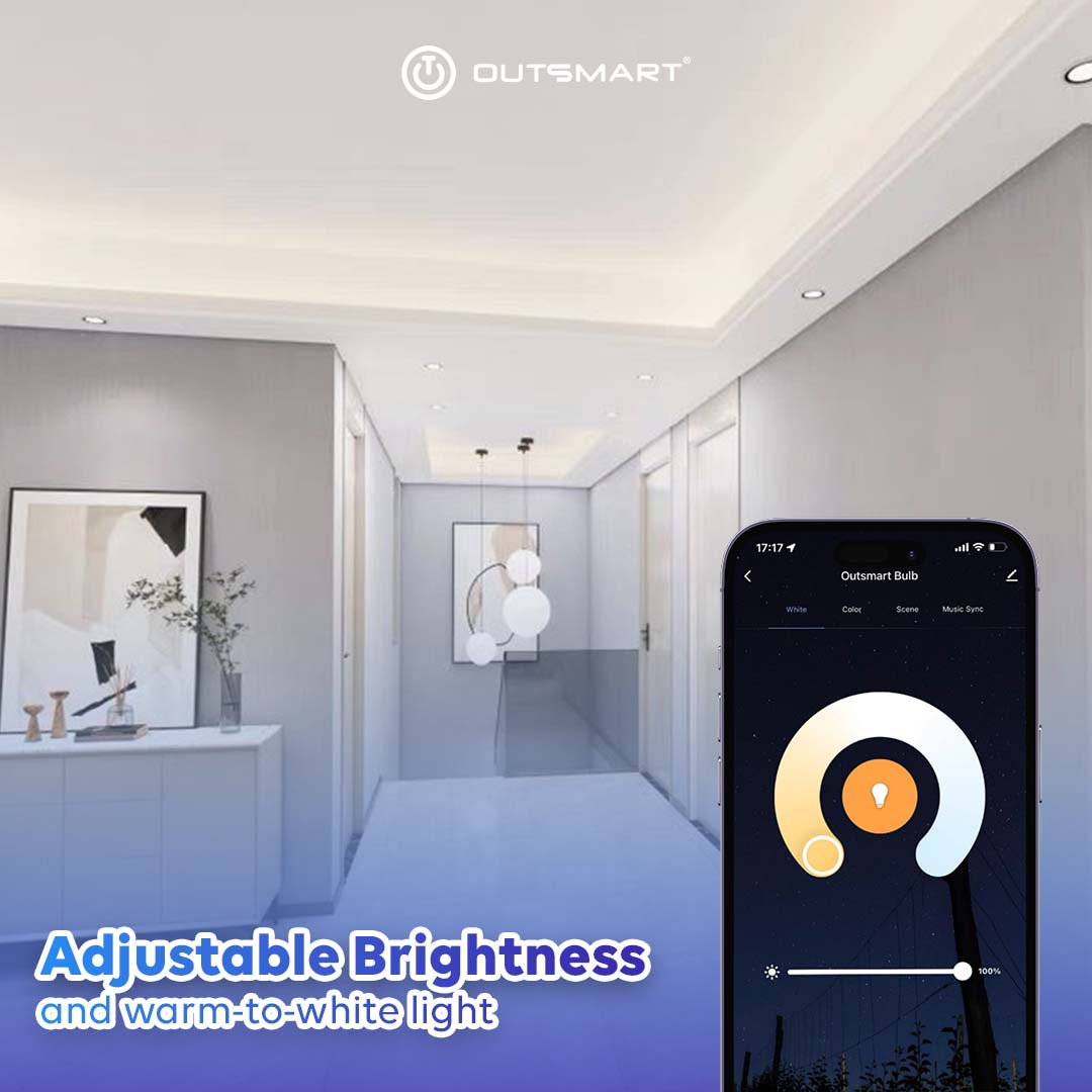 🇸🇬 OUTSMART® Zigbee Smart Downlight RGBCW Recessed False Ceiling LED ...