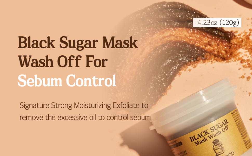 [SKINFOOD Official] Black Sugar Mask Wash Off 120g / Facial and Body ...