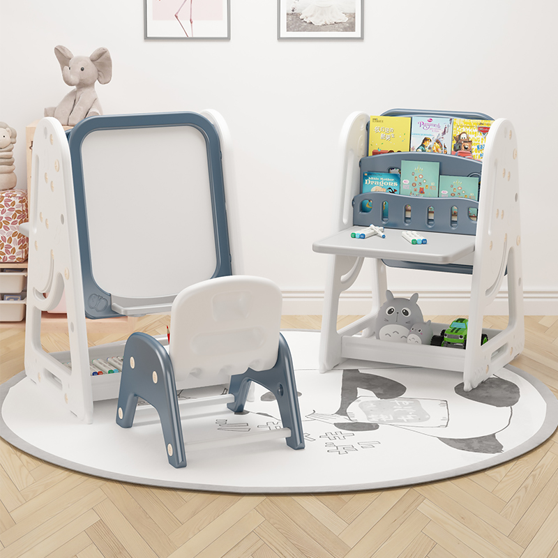 SG Stock - 4 In 1 Toddles Study Table Set Space Saver Fold-able Table ...