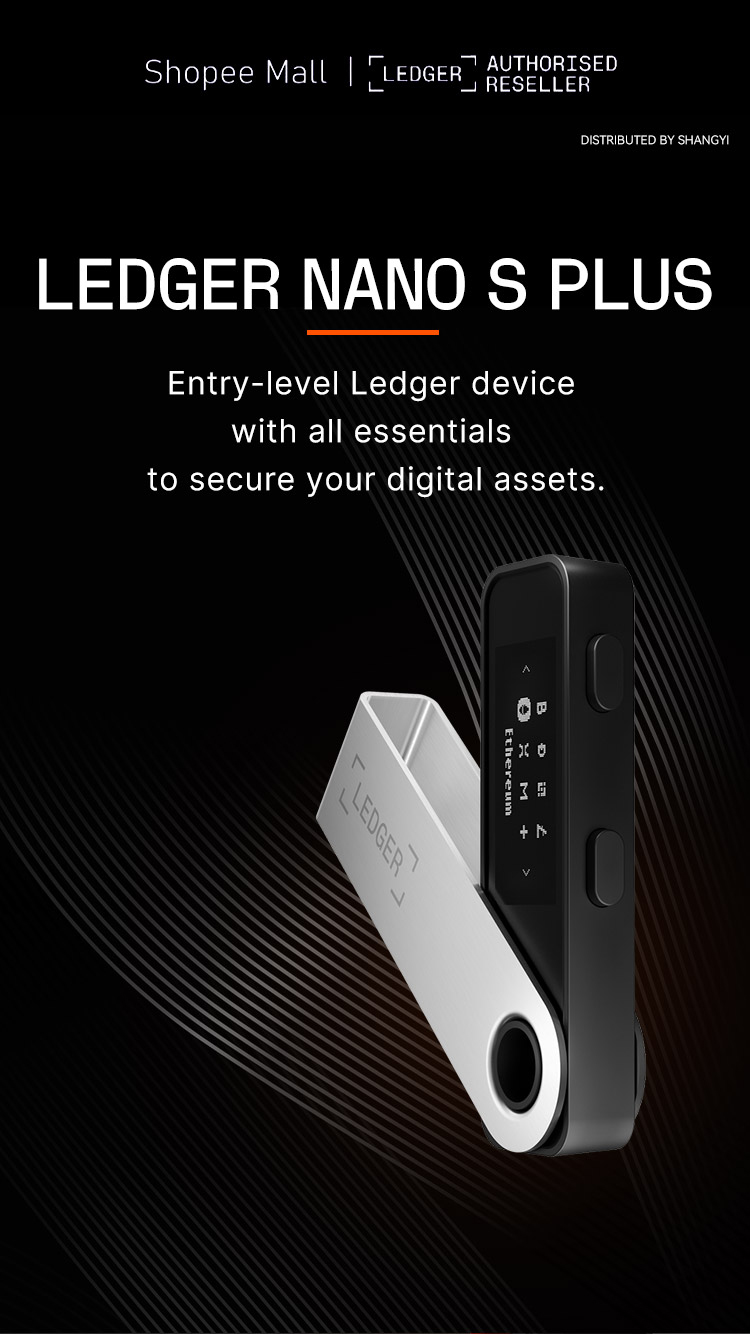 [Official Authorized Retailer]Ledger Nano S Plus Crypto Hardware Cold ...