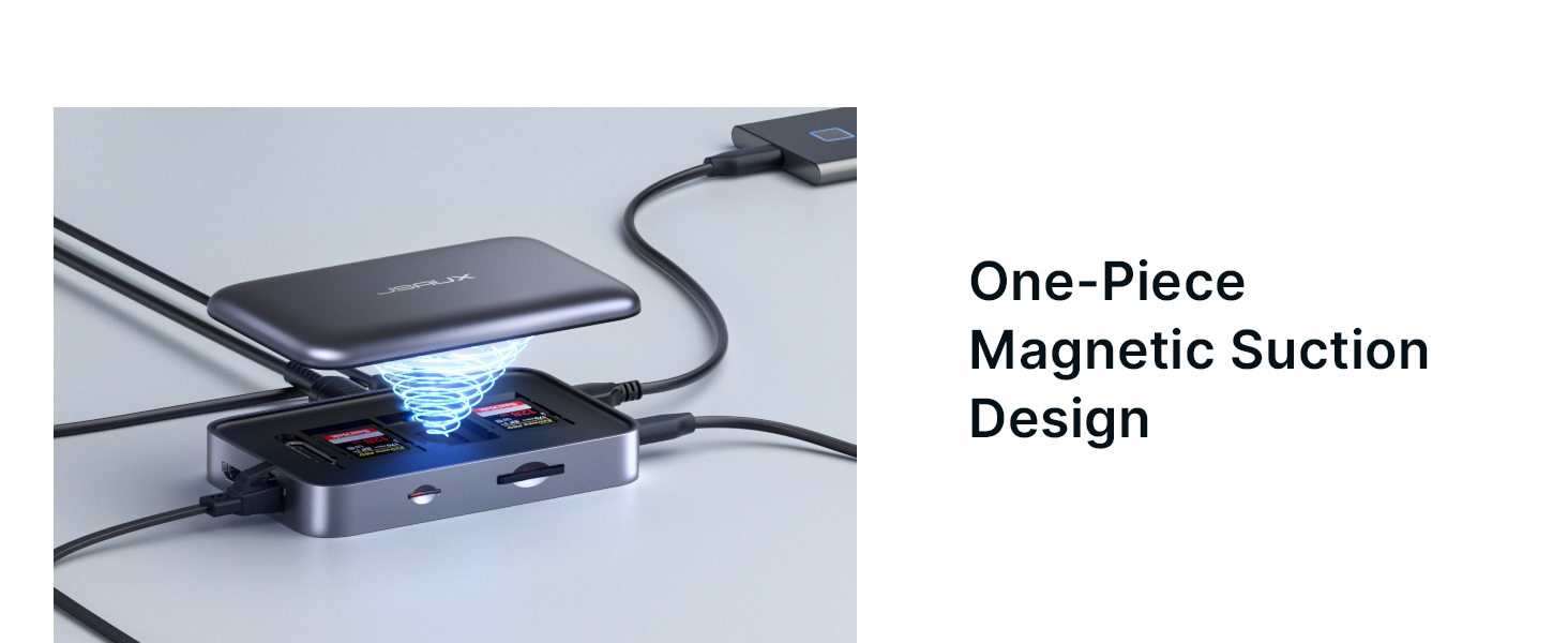 JSAUX Docking Station 12-IN-1 USB-C Hub Dock for 3 Monitor with 4K DP ...