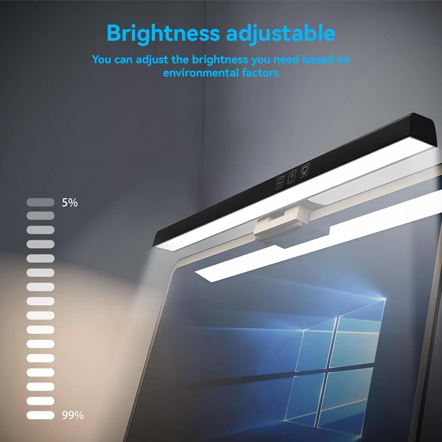 PC Monitor Screen Light Bar 50cm No Glare Monitor Light Bar Touch ...