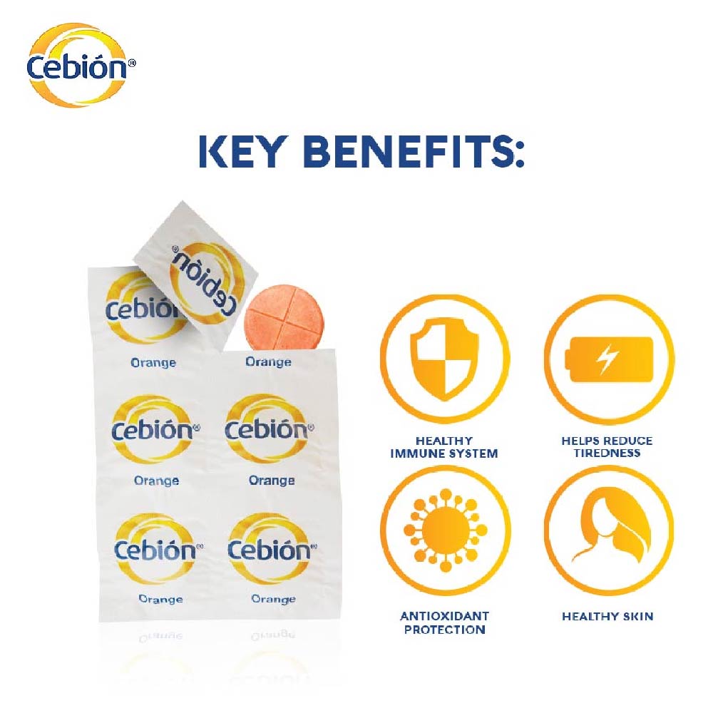CEBION Vitamin C Chewable Orange Flavour 30 Tablets | Shopee Singapore