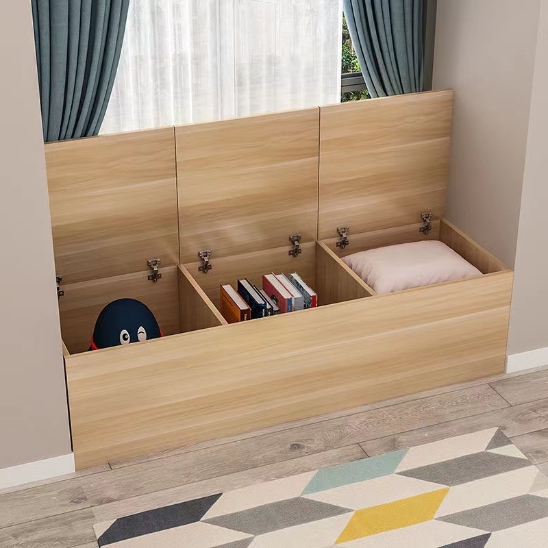 Wooden bay window cabinet window cabinet tatami combination cabinet ...