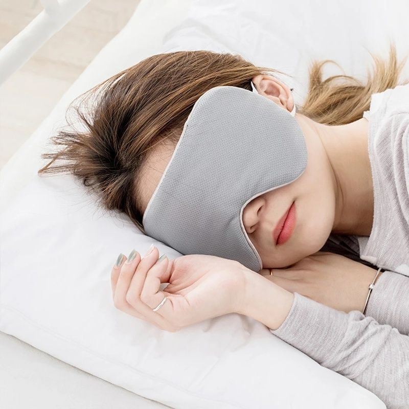 🔥SG STOCK🔥Sleeping Eye Mask Ice Silk eyepatch Dual Use Travel Light ...
