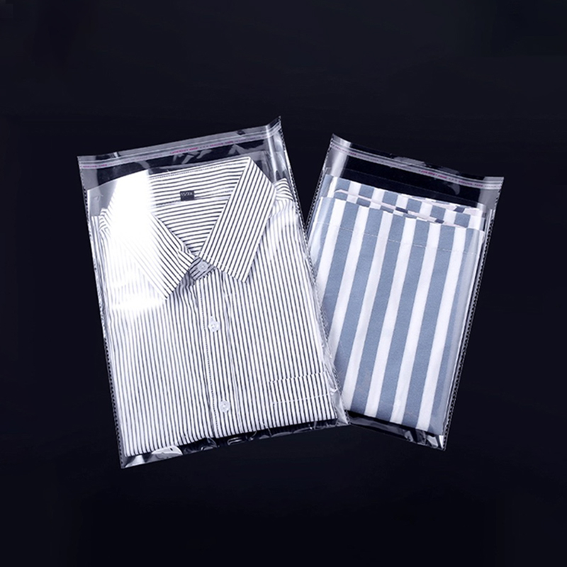 100/200pcs Self Adhesive OPP Bag / Transparent Plastic Bag with Seal ...