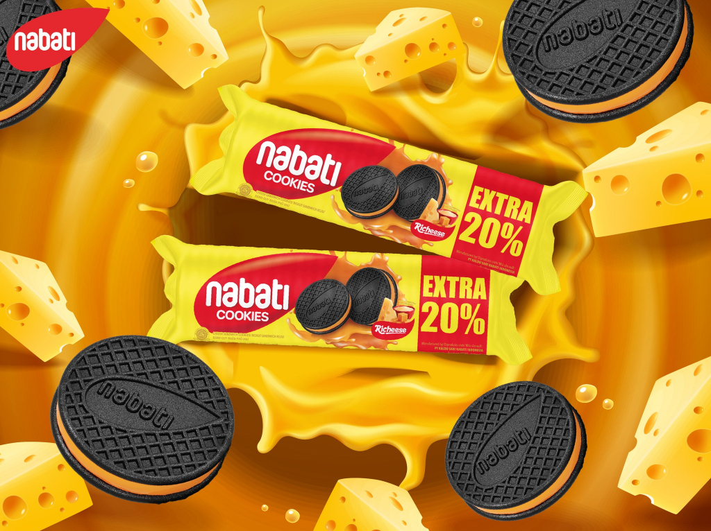 NABATI Cookies Richeese Richoco Cookies & Cream Cheese Chocolate Choco ...