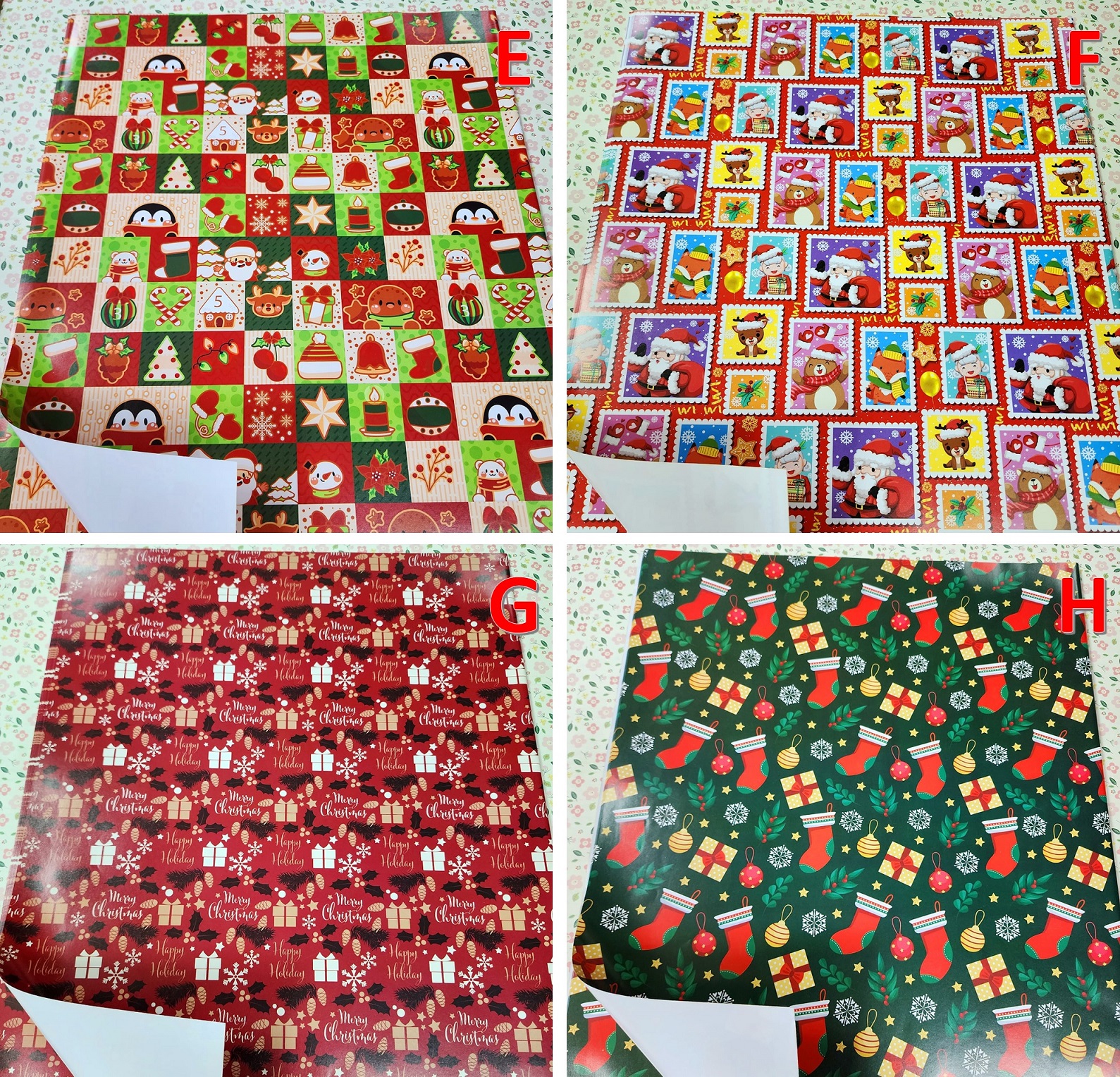 [5 Sheets Bundle] [WRP 20] Wrapping Paper | Gift Wrapper | Christmas ...