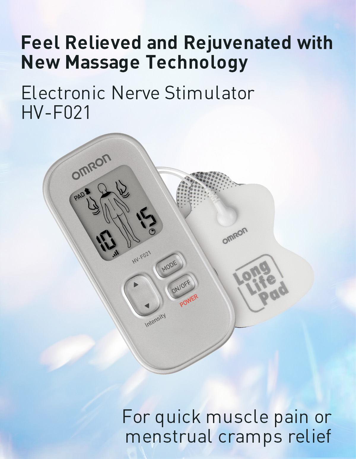 OMRON Electronic Nerve Stimulator HV-F021 [1 year warranty] | Shopee Singapore