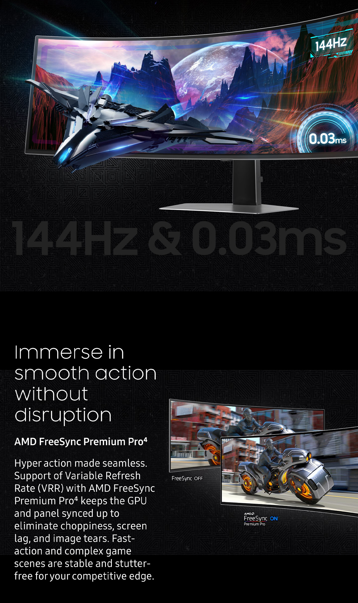 Samsung 49" Odyssey OLED G9 G91SD DQHD 144Hz Gaming Monitor ...