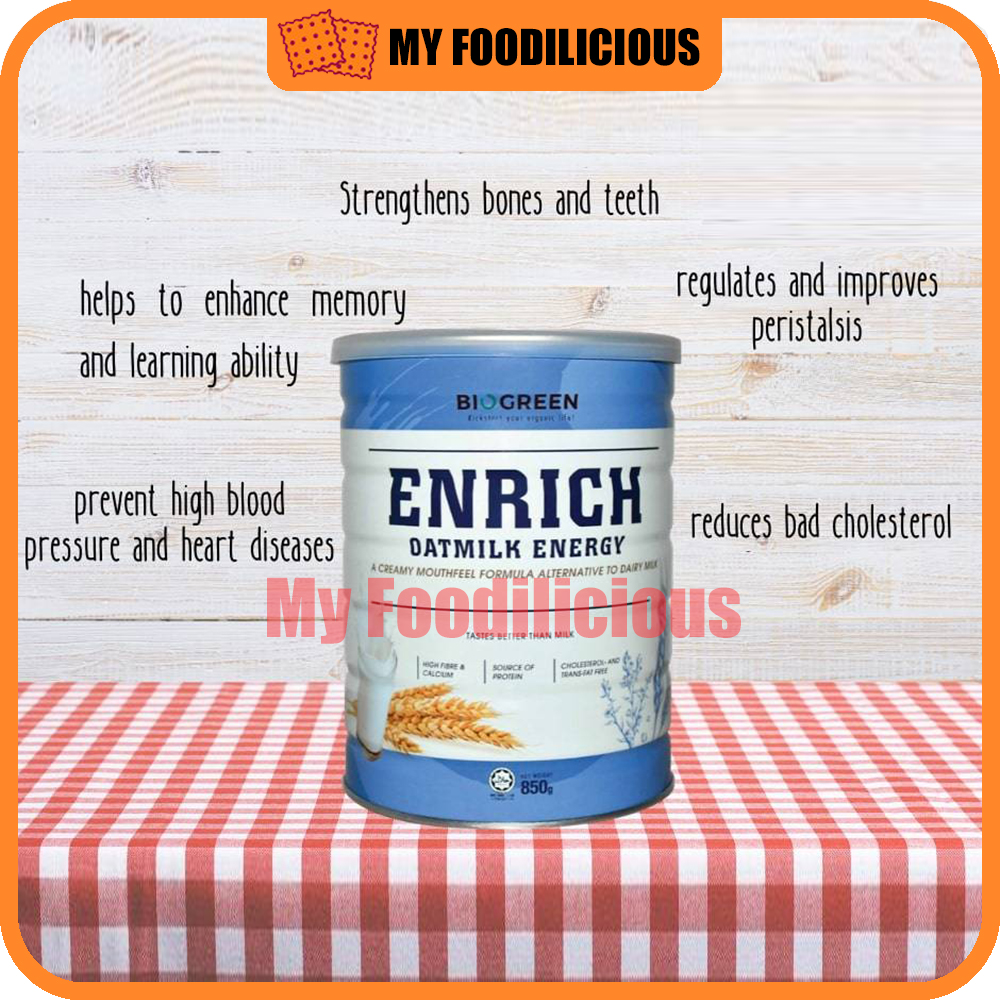 Biogreen Enrich PRO Oatmilk Energy 850g | Shopee Singapore
