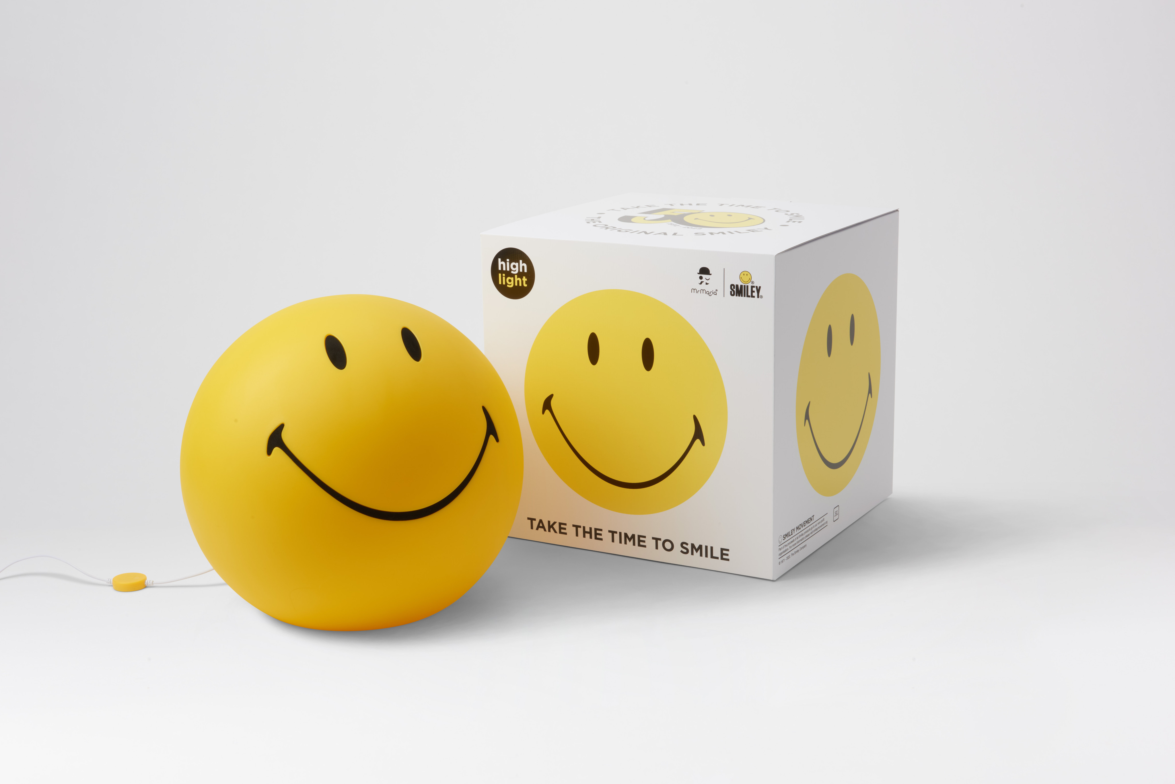 Mr Maria Smiley XL 45cm Lamp. Happy, Dimmable LED Mood Light. Authentic ...