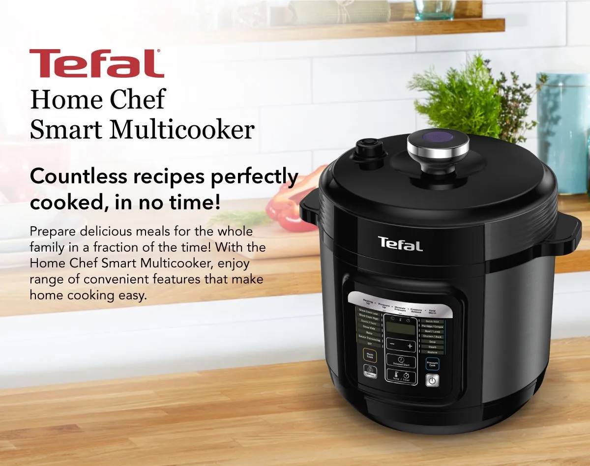 Tefal 6L Home Chef Smart Multicooker [CY601] | Shopee Singapore