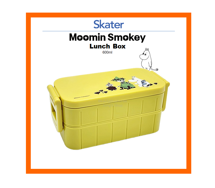 [SKATER] Moomin Smokey 2-Tier Lunch Box 600ml YZW3AG | Shopee Singapore