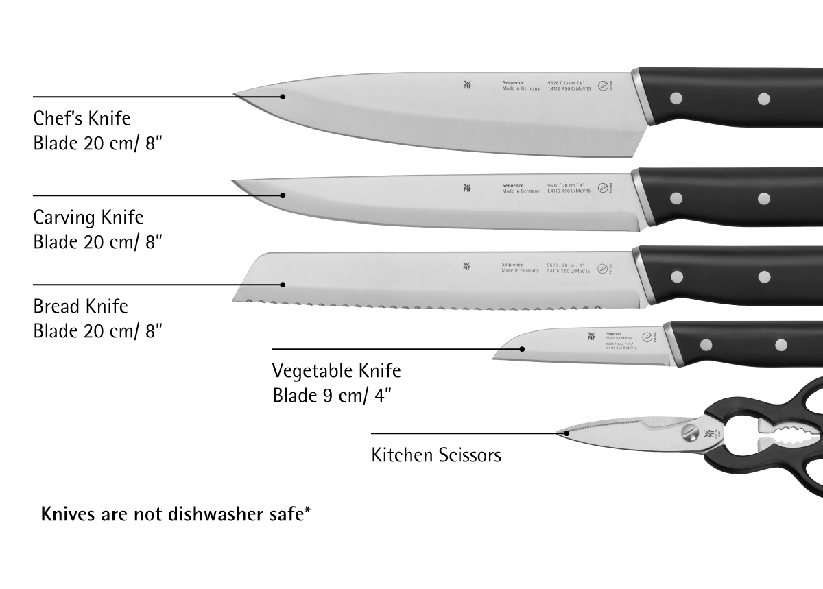 WMF Sequence Knife Block Set, 6-piece | Shopee Singapore