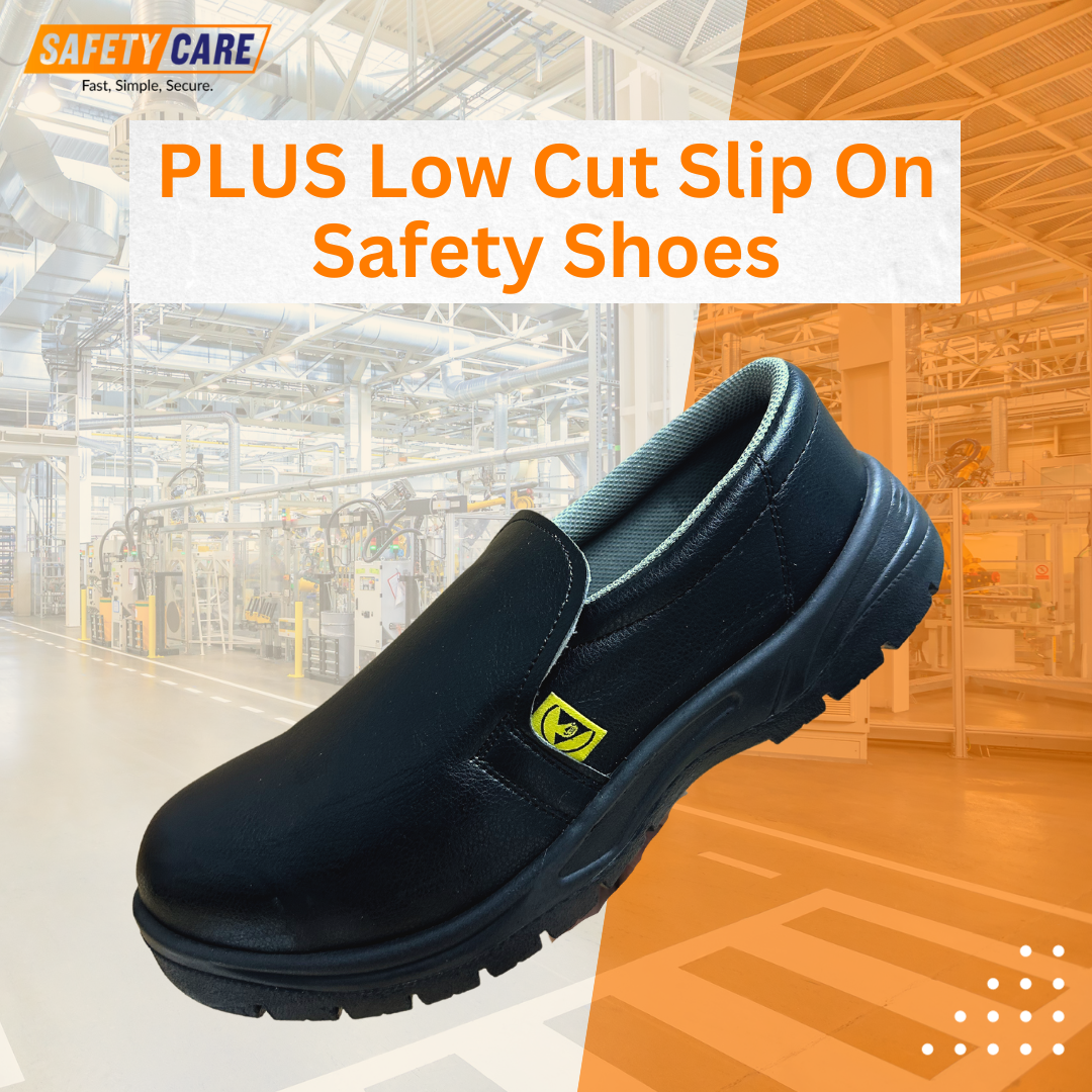 PLUS Low Cut Slip On Safety Shoes | Steel Toe Cap Footwear | Steel ...