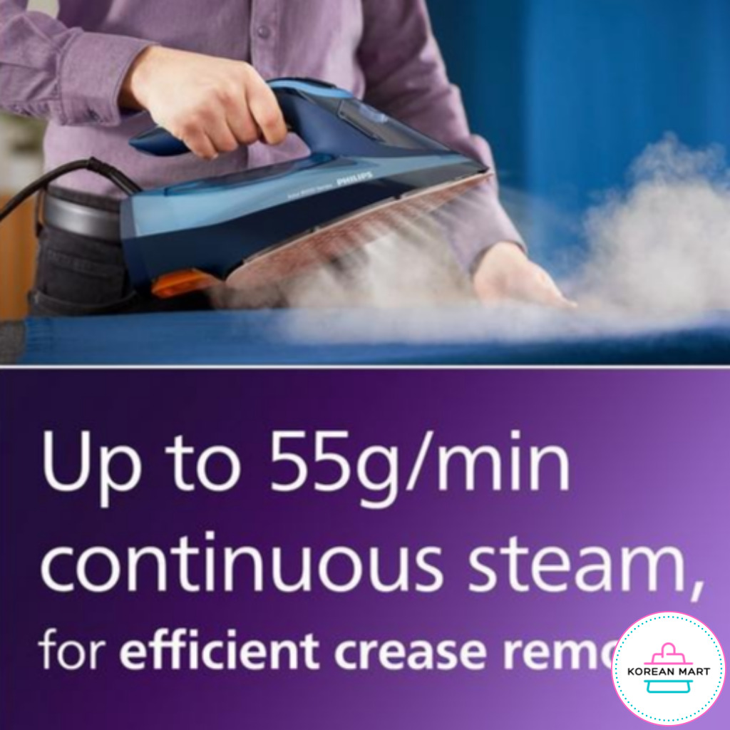 Philips Steam Iron Azur 8000 Series DST8020 / Light Blue 3000W | Shopee ...